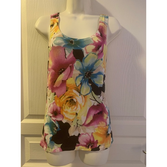 Cache | Tops | Cache Floral Tank Top | Poshmark
